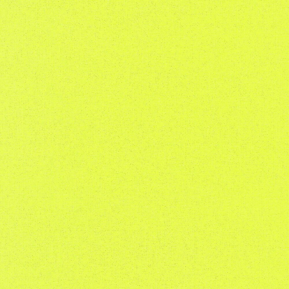 Cotton Kona Sheen Gleam On Bright Lime Shimmer Solid Fabric by the Yard ...