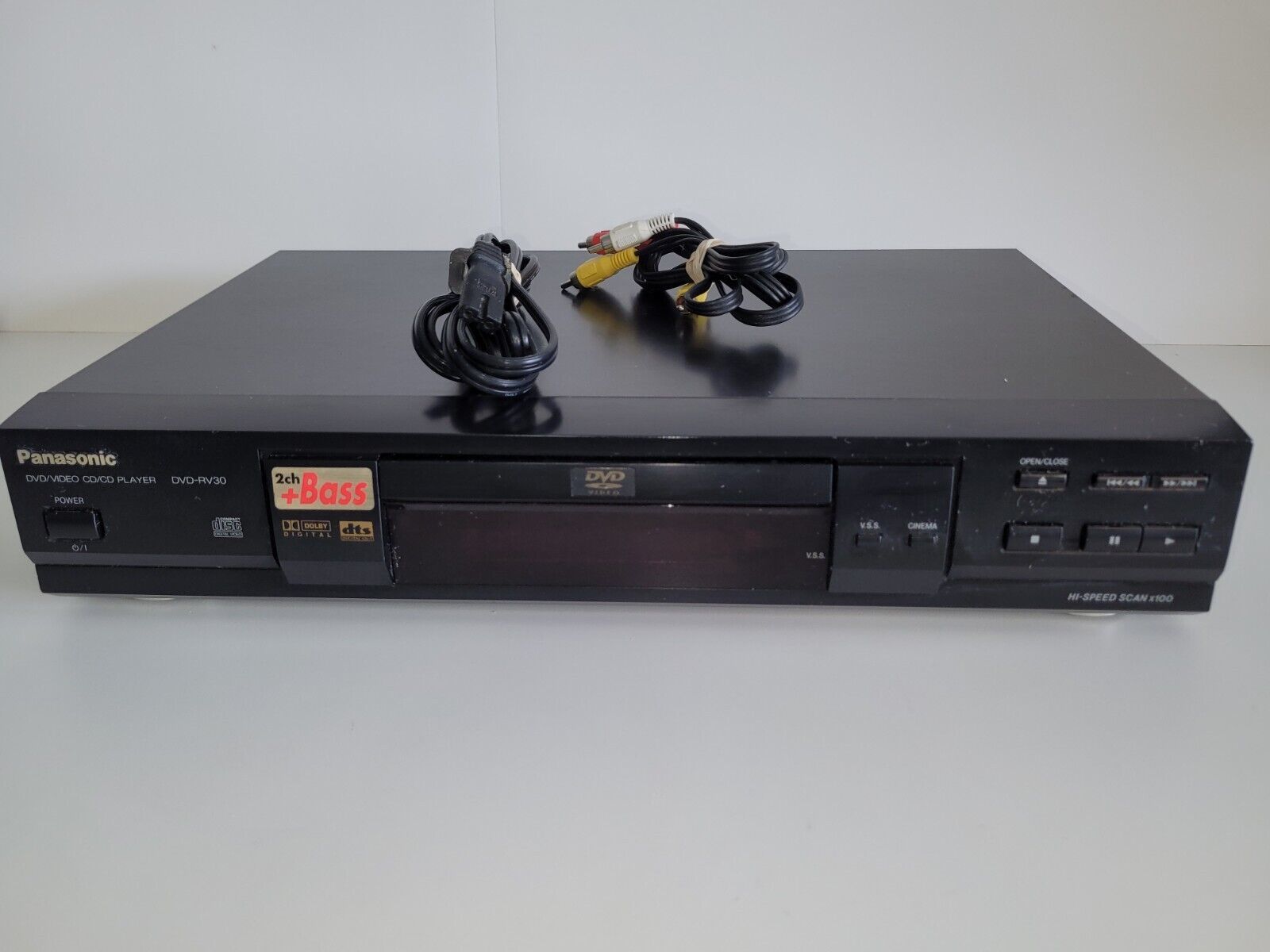 PANASONIC DVD-RV30 DVD/CD Player High Speed Scan x100 Dolby Digital ...