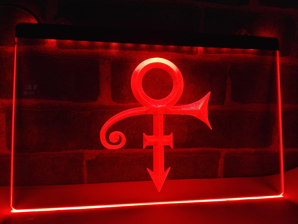 Prince Symbol Illuminated Led Neon Sign Home Decor, Room, Lights Décor ...