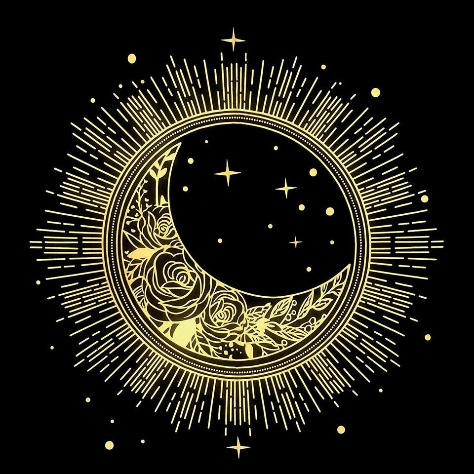 Tarot Table Altar Cloth Altar Moon Sun Wicca and 49 similar items