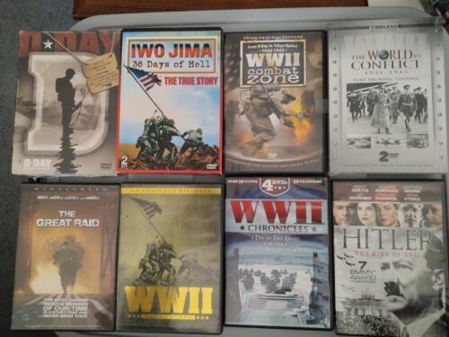 World War II DVD Lot 15 Discs In 8 Presentations - DVDs & Blu-ray Discs