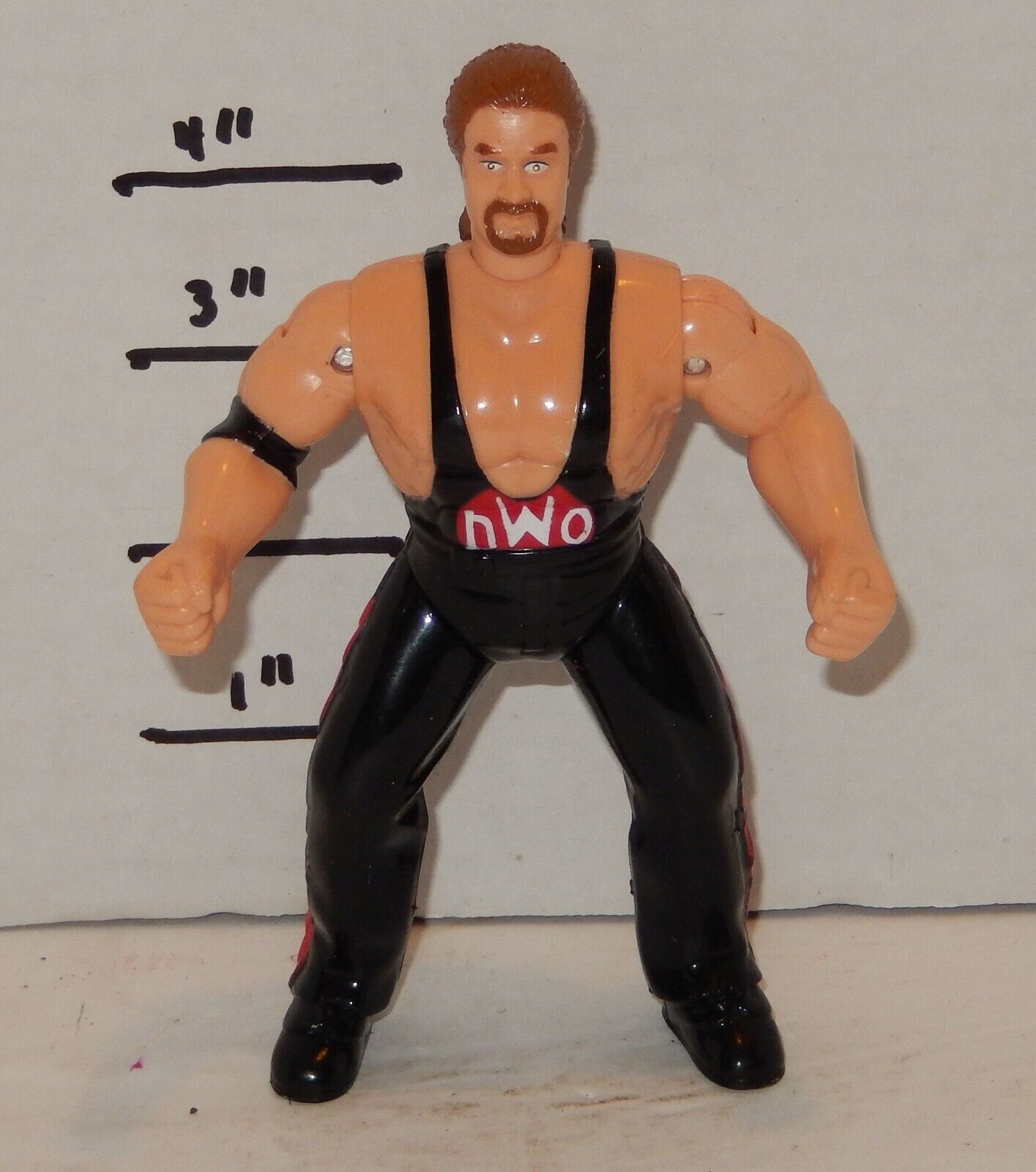 1998 WCW OSFTM Power Punch Kevin Nash 4" Action Figure HTF NWO WCW ...