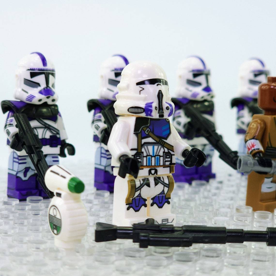 7pcs Star Wars Mace Windu 187th Legion Commander Clone troopers ...