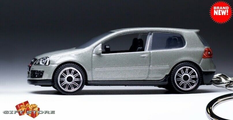 RARE KEY CHAIN SILVER GRAY VW GOLF GTI VOLKSWAGEN RABBIT CUSTOM LIMITED ...
