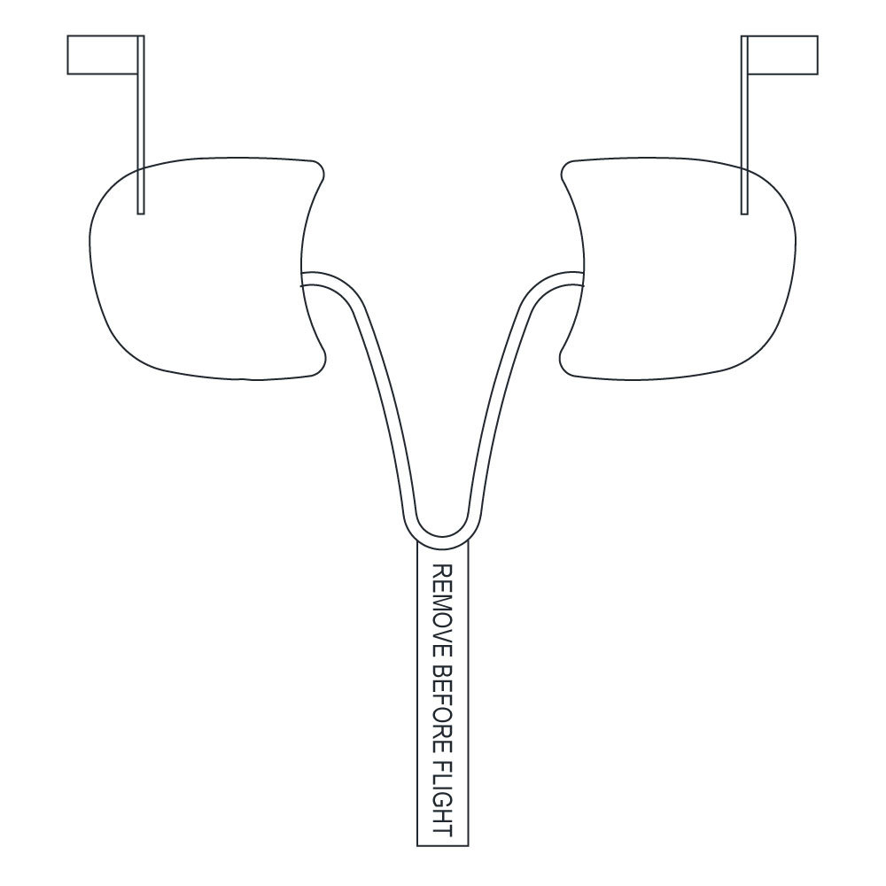 Cessna 177RG Cardinal (Later Style Cowling) Cowl Plugs w/ RBF Streamer ...