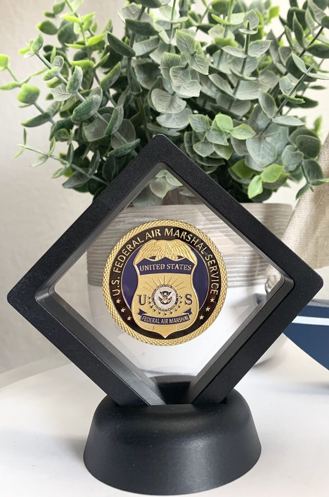 US Federal Air Marshal Challenge Coin Come With 3D Display Case ...