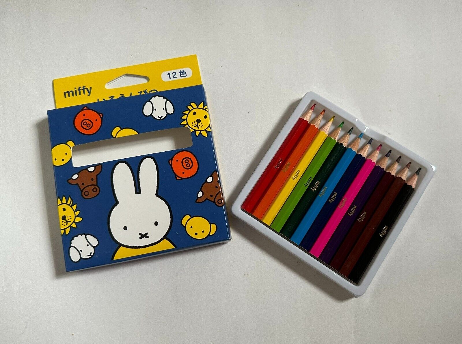 New Miffy x Kutsuwa Co JAPAN Mini Colored Pencils (12 colors ...