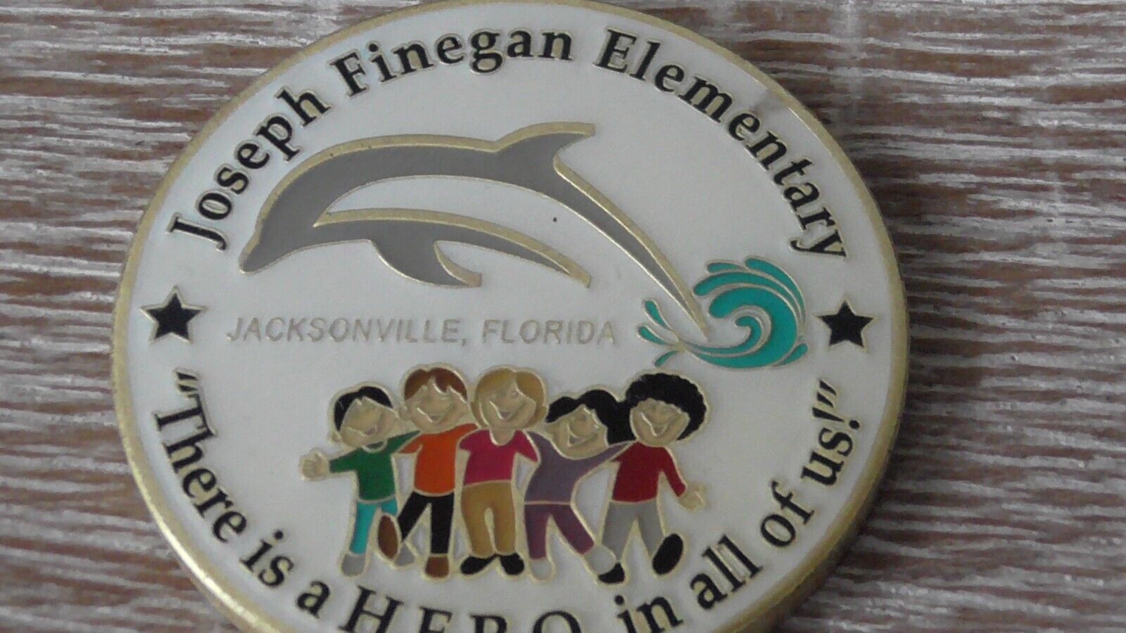 US Military Joseph Finegan Elementary Theres A HERO Challenge Coin ...