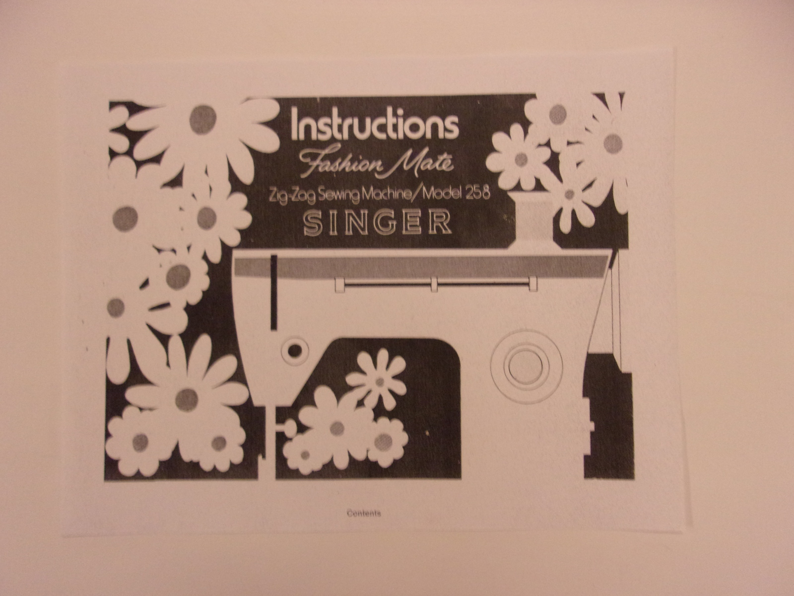 Singer 258 Fashion Mate Manual Instructions sewing machine - Sewing ...