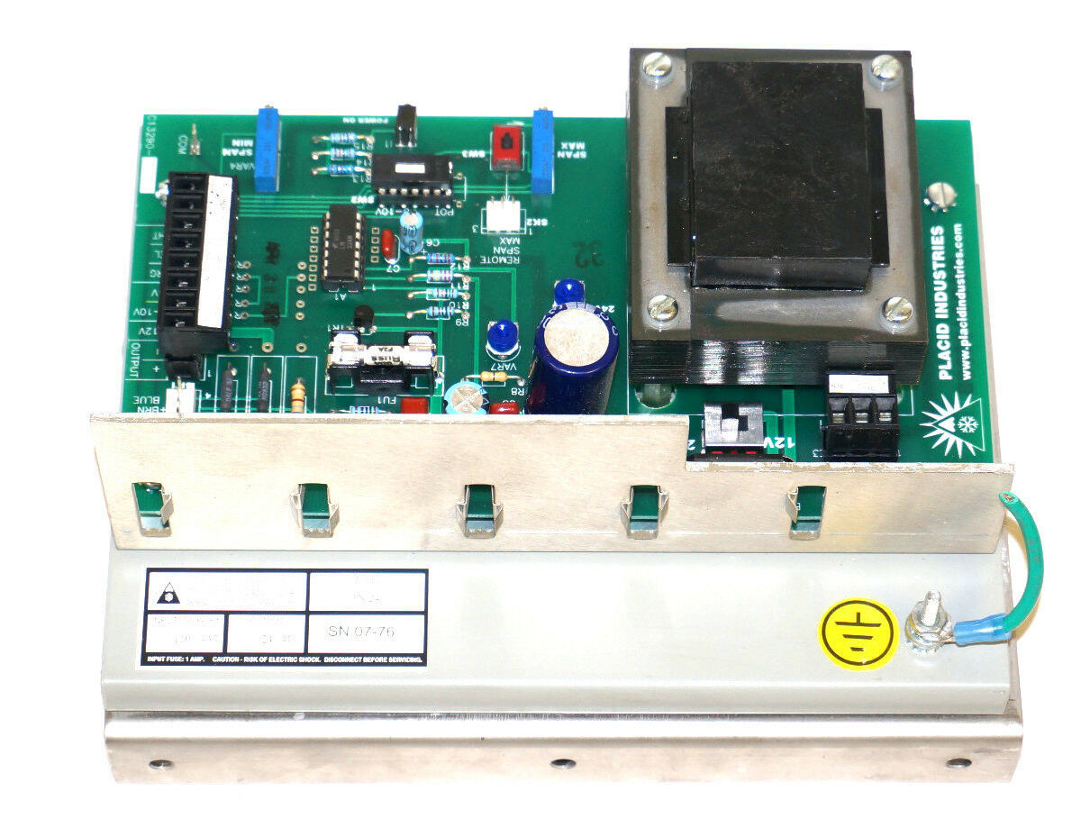 PLACID INDUSTRIES PS-24 POWER SUPPLY MODULE 50/60HZ, 100VAC, 24VDC ...