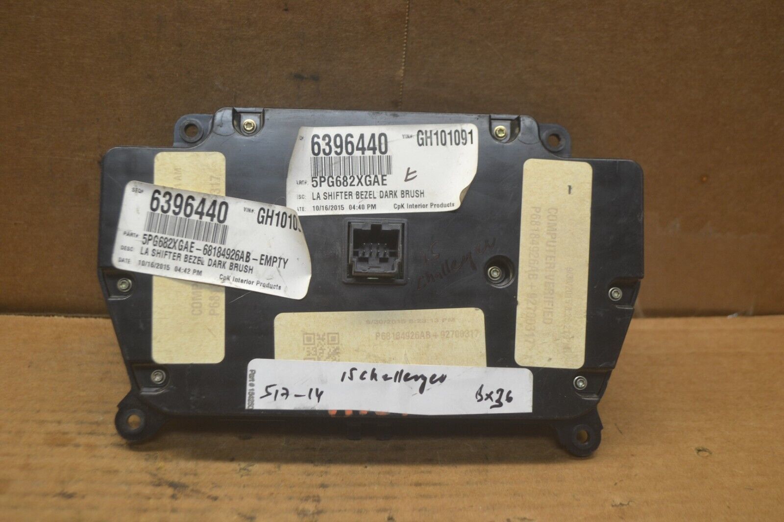 2015-2018 Dodge Challenger AC Heat Temp Climate 5PG682XGAE Control 517 ...