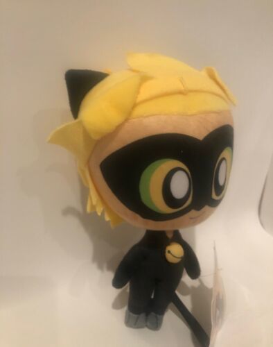 Miraculous Ladybug Zag Chibis - Plush Toy Cat Noir 8” New - Other