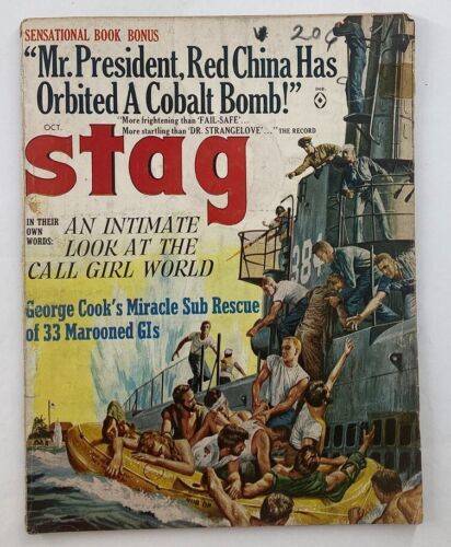 VTG Stag Magazine October 1964 Vol 15 No. 10 George Cook Miracle Sub No ...
