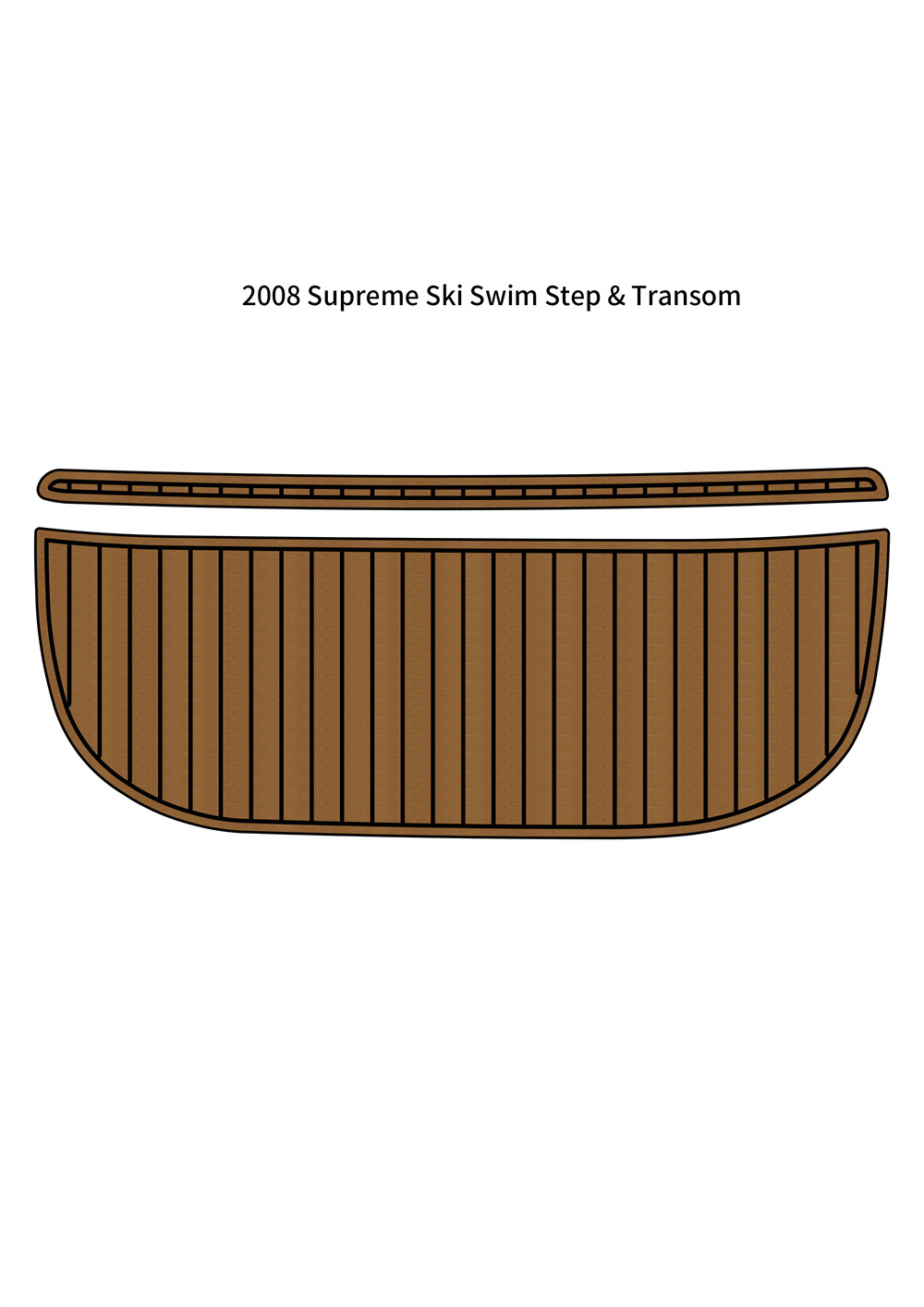 2008 Supreme Ski Swim Step Platform Transom Mat Boat EVA Teak Deck ...