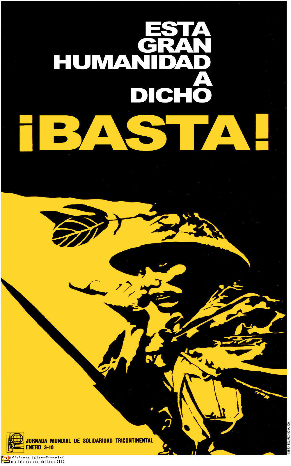 Political OSPAAAL POSTER.Vietnam War.Enough Basta.Solidarity protest ...