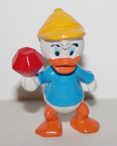 Walt Disney Duck Tales Dewey Holding Gem Stone PVC Figure Applause 1988 ...