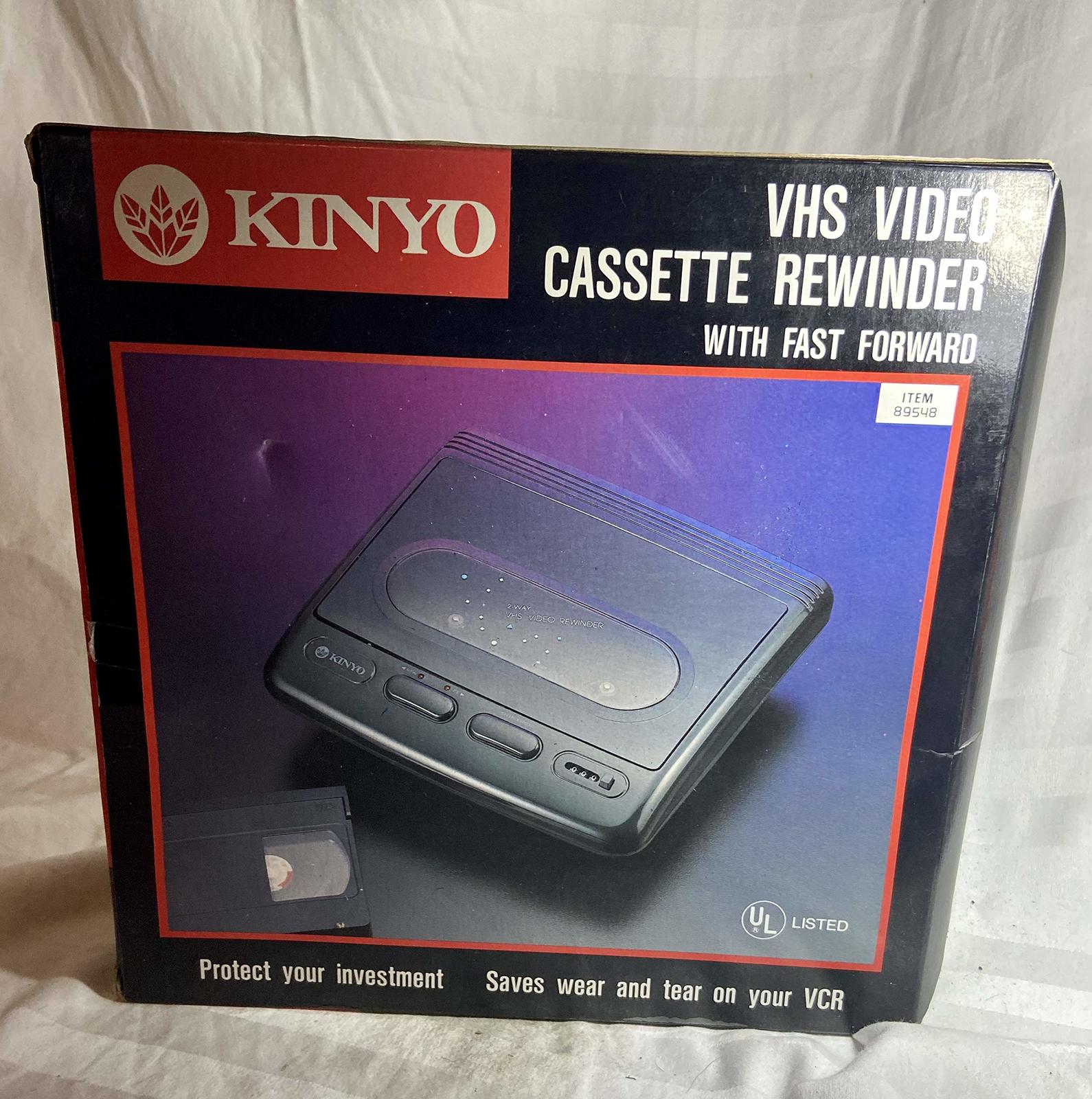 Kinyo VHS Video Cassette Rewinder VR-1601 With Fast Forward - TV, Video ...