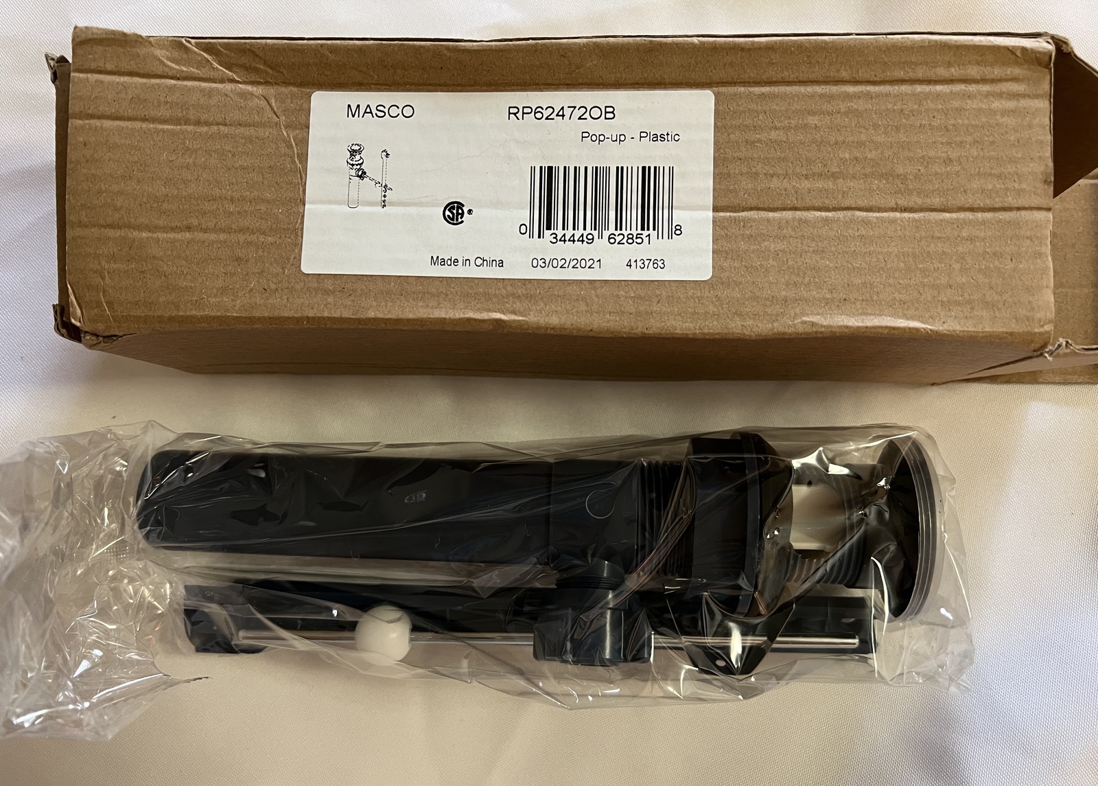 Delta RP62472OB Plastic Pop-Up Assembly, Less Lift Rod, Oil Bronze ...
