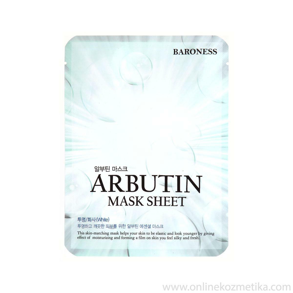 5X BARONESS MASK SHEET ARBUTIN - Masks & Peels