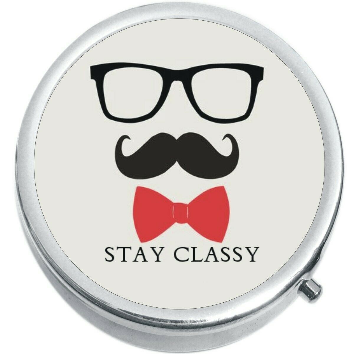 Stay Classy Medicine Vitamin Compact Pill Box - Pill Boxes, Pill Cases