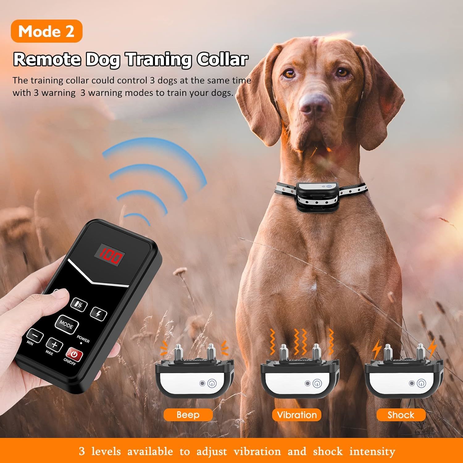 Wireless Dog Fence System For 2 Dogs, 2024 Wireless Fence & Remote ...