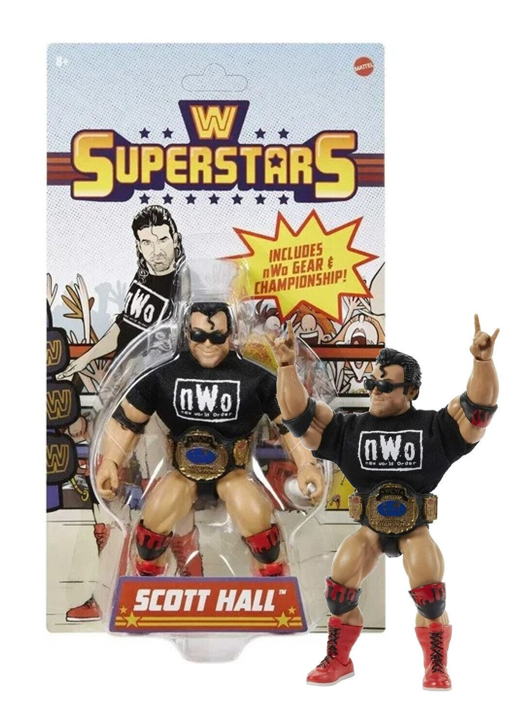 WWE Retro Superstars Scott Hall 6in. Figure with NWO Gear ...