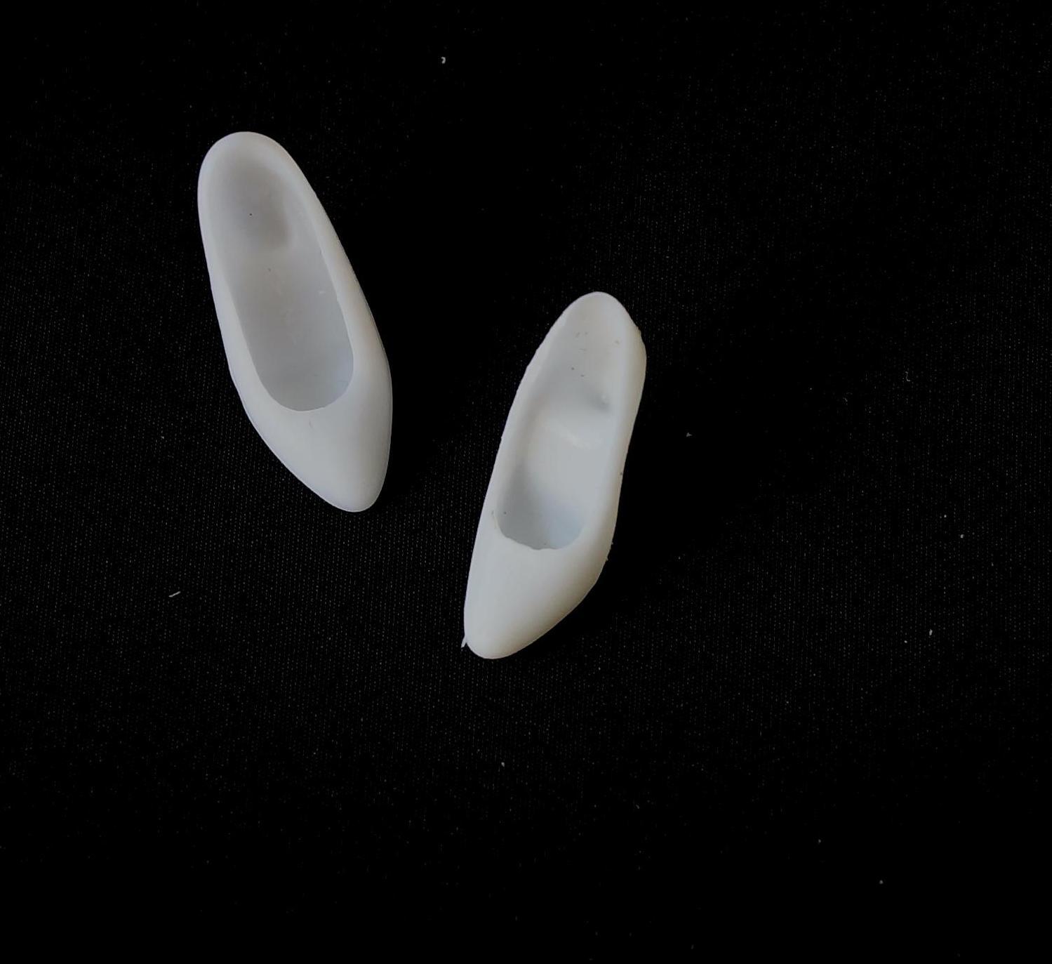 Vintage Barbie doll classic pumps white heels shoes Mattel fashion ...