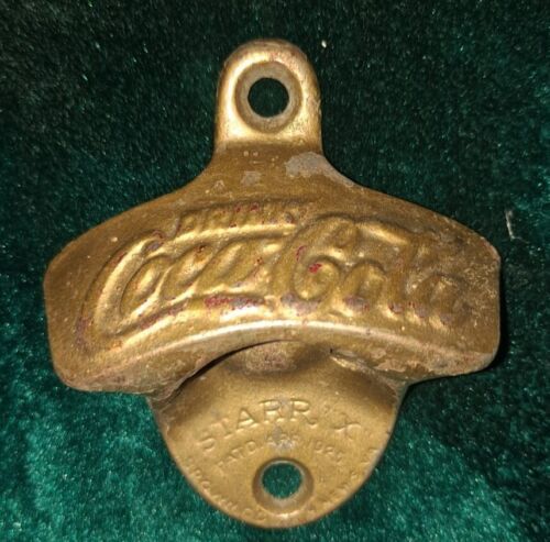 Vintage Drink Coca Cola Starr X Wall Mounted Bottle Opener Repainted ...