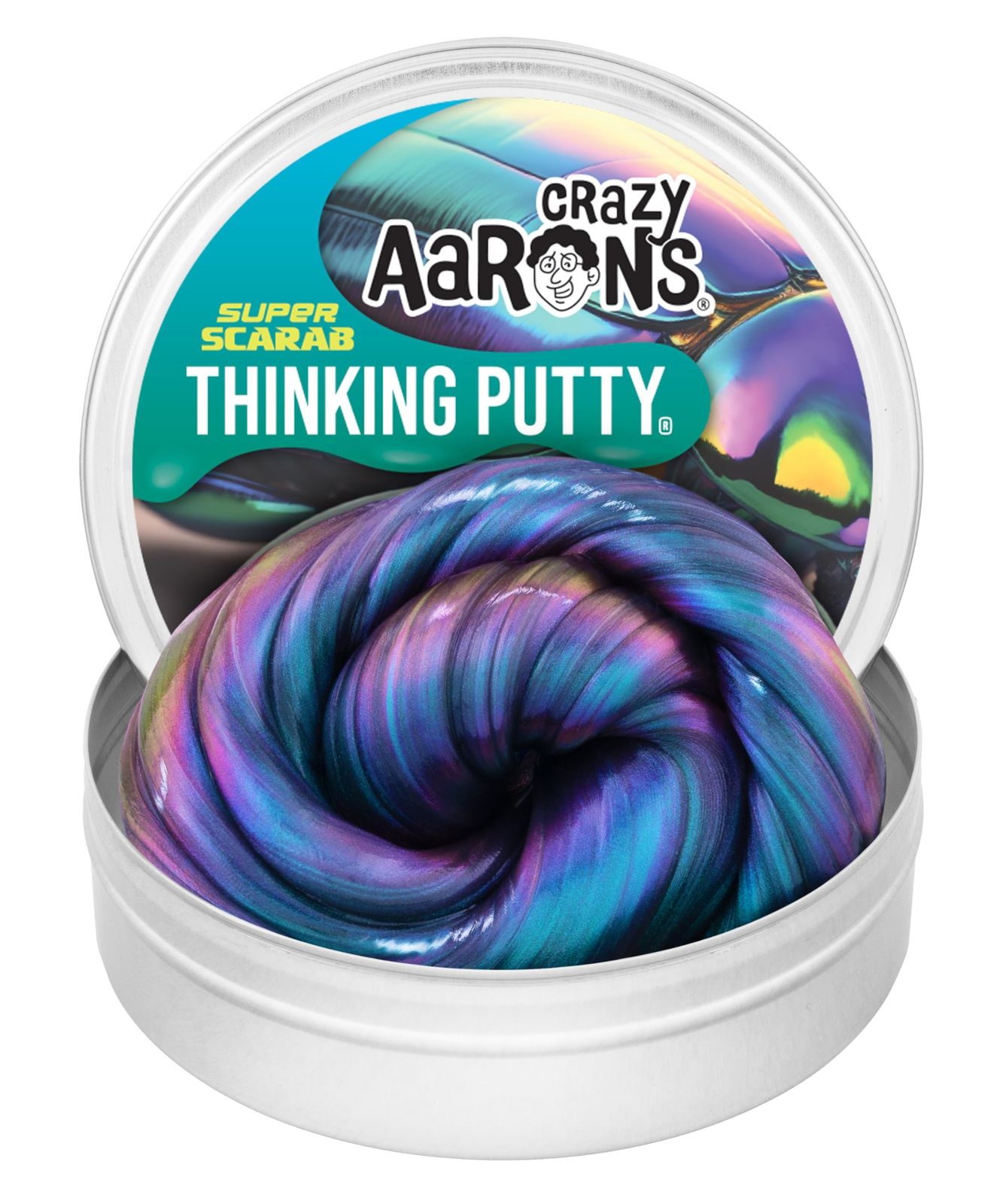 Crazy Aaron's Thinking Putty - Super Scarab - Multi-Color Sensory Putty ...