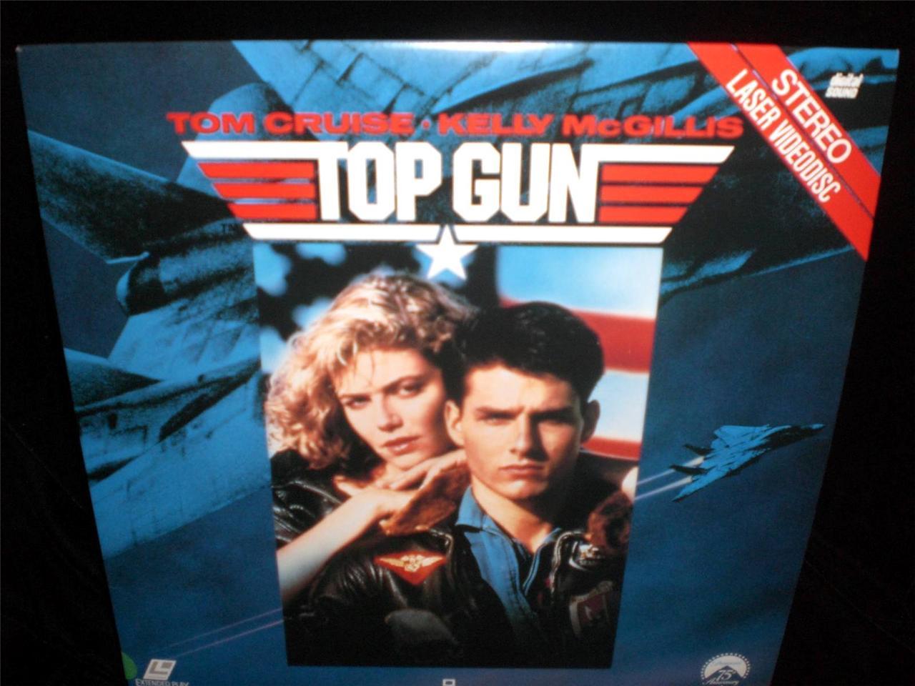 Laserdisc Top Gun 1986 Tom Cruise, Tim Robbins, Kelly McKillis - Laserdisc
