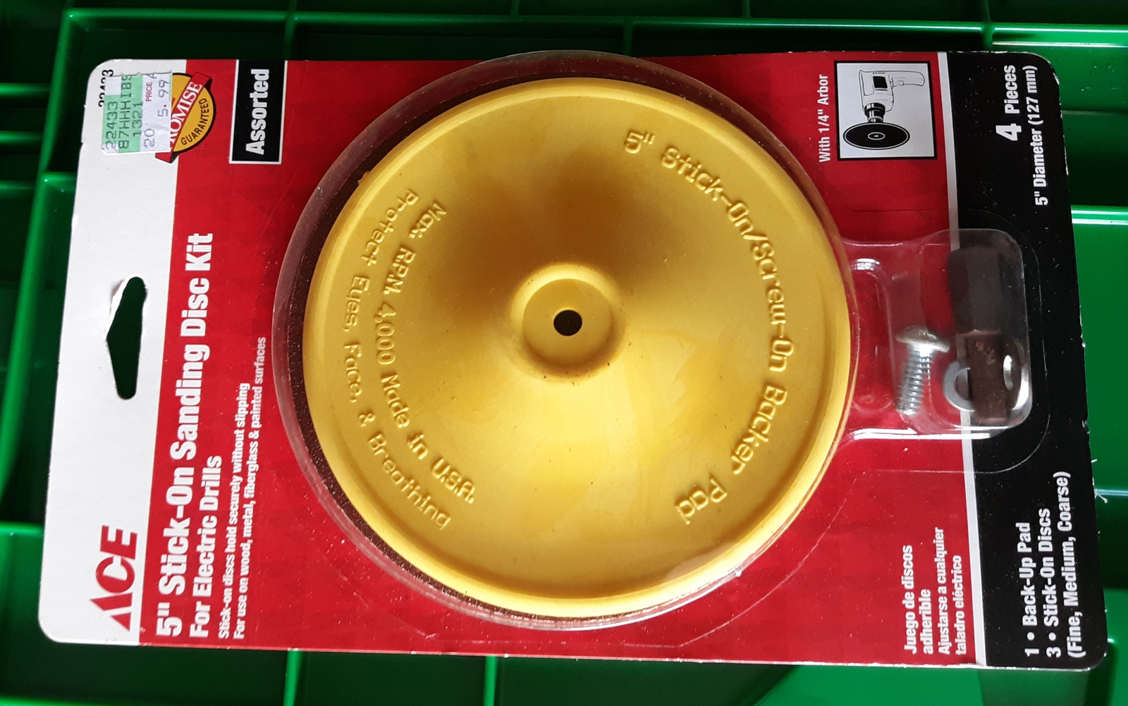ACE 5" Sanding disc kit and sanding pad - Strippers & Removers