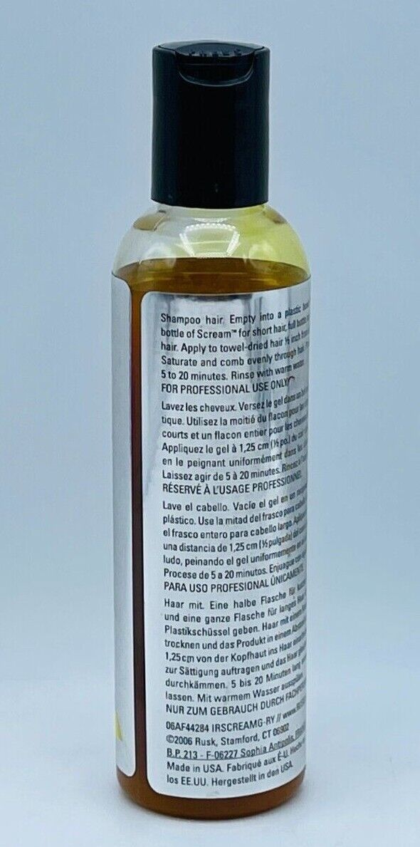 Rusk Scream Radical Yellow Semi-Permanent Gel Color 4 oz Free Shipping ...