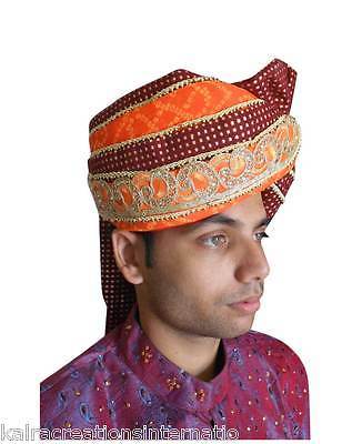 Men Turban Indian Handmade Traditional Top Hat Safa Pagri Pag 7 5/8 (24 ...