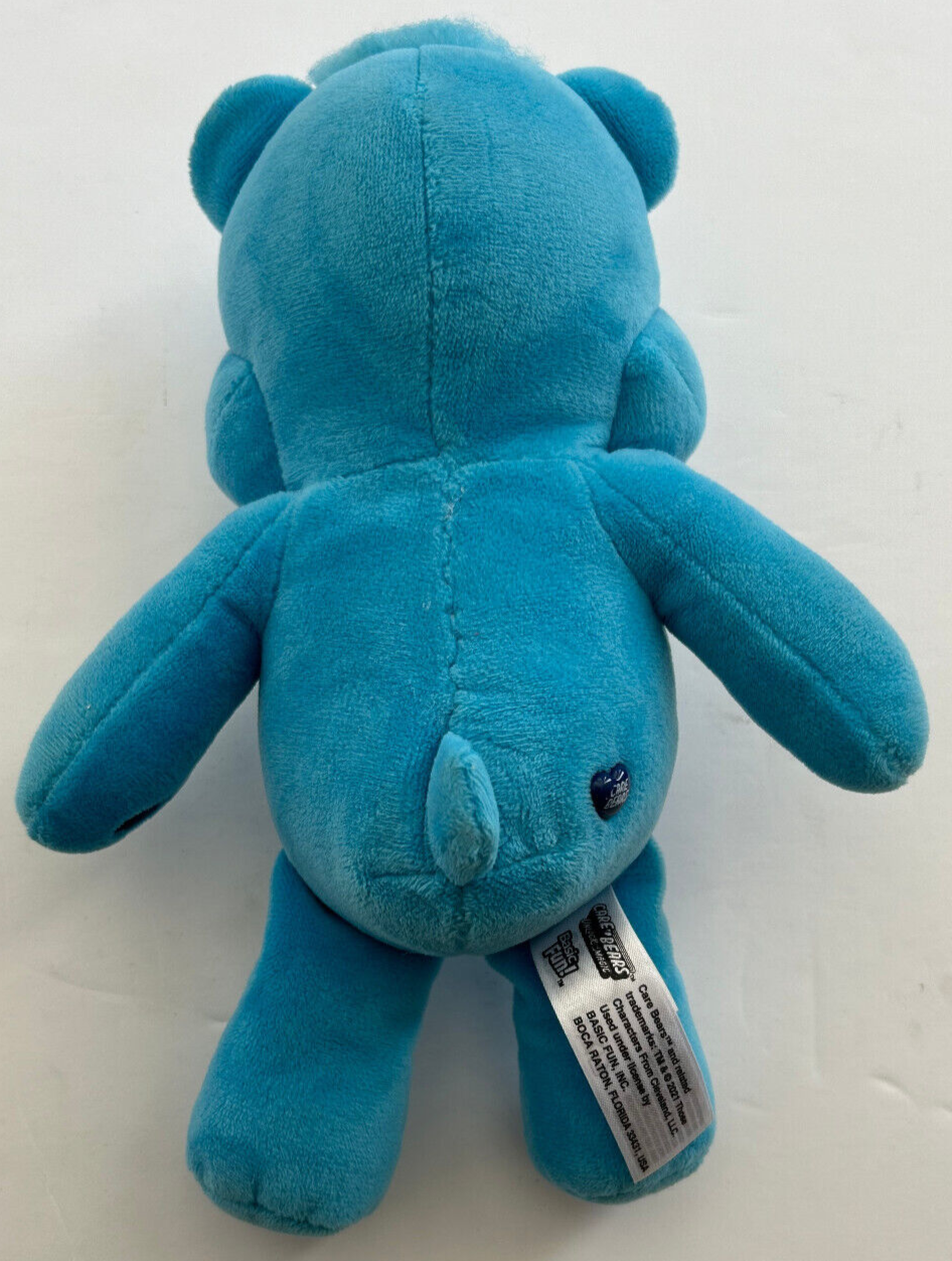 Care Bears Grumpy Bear Plush Blue Cloud Raindrop Belly Stuffed Animal ...