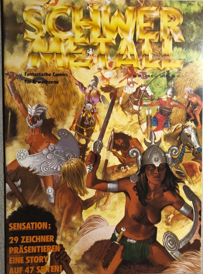 SCHWER METALL #66 German Heavy Metal comics magazine (1985) FN+ ...
