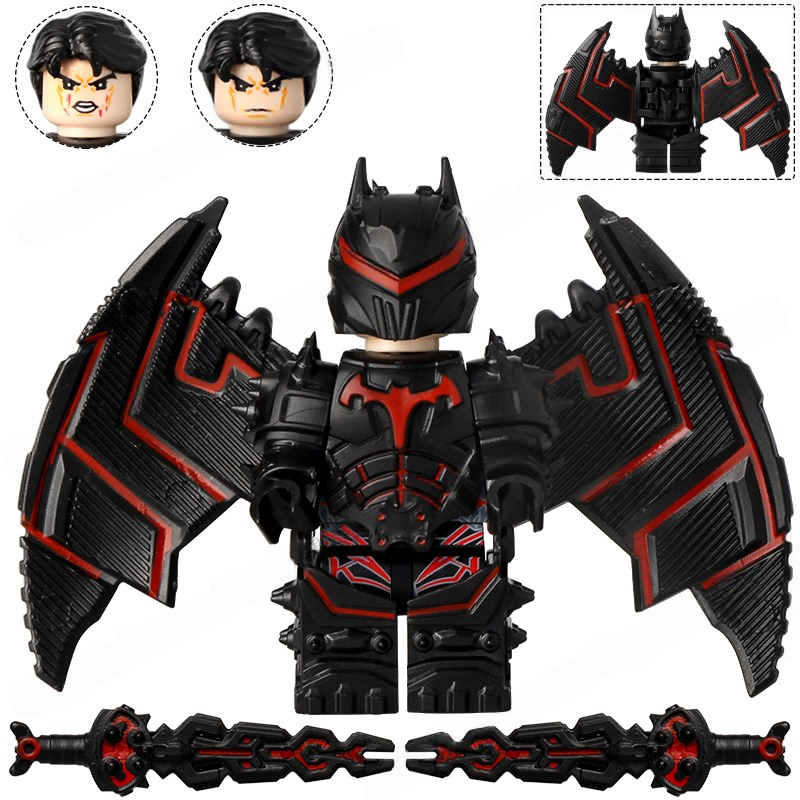 Batman Hellbat Armor Minifigures Weapons and Accessories - Building Toy ...