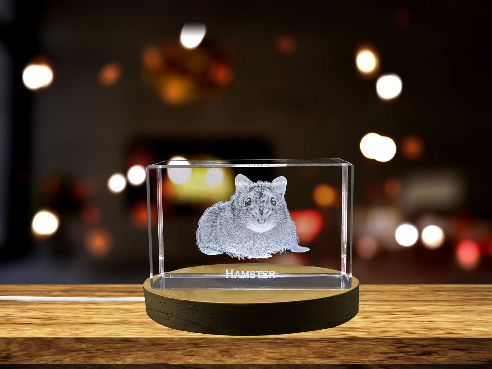 LED Base included | Whimsical Hamster Crystal Carvings | Exquisite Gems ...