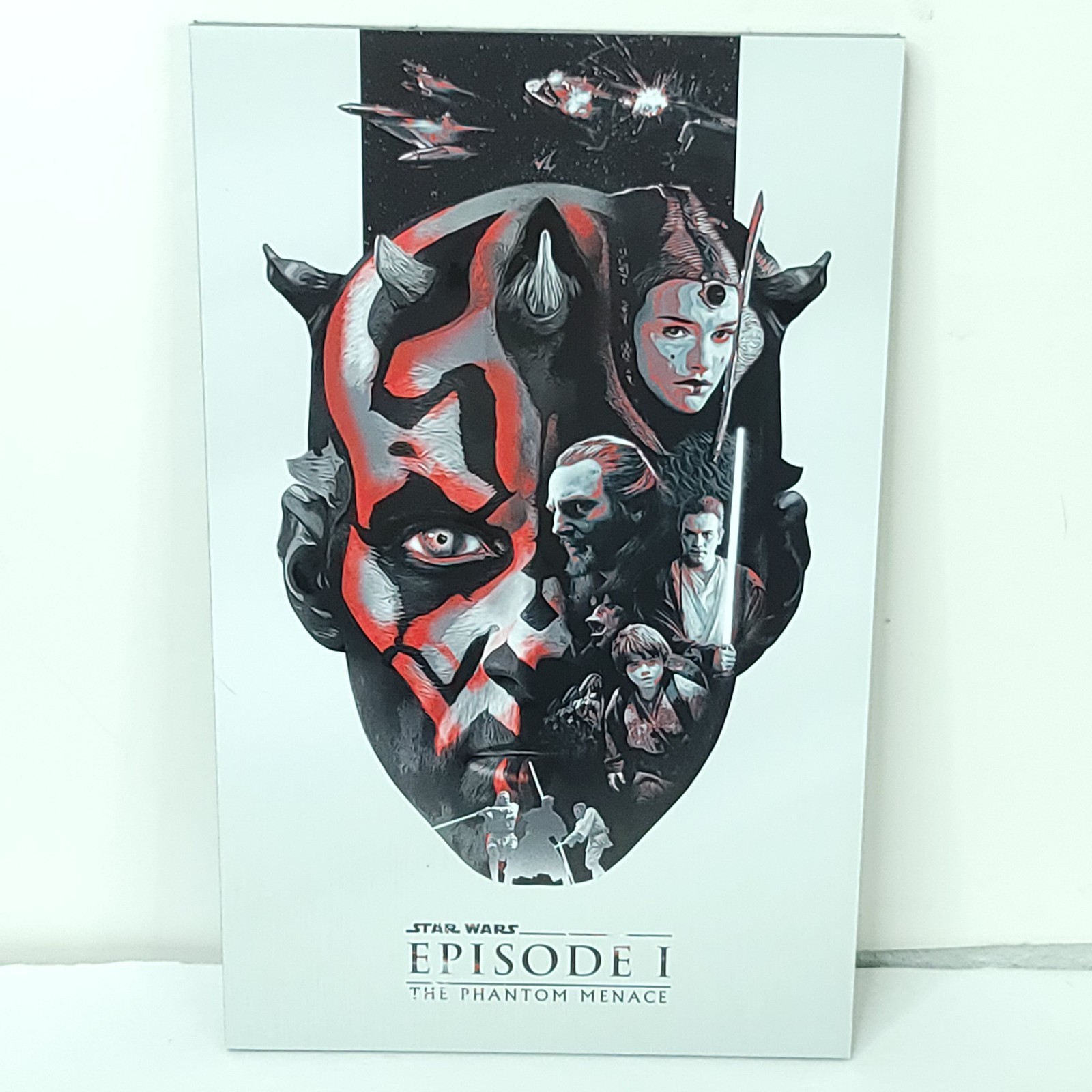 Episode I Phantom Menace Star Wars Wall Photo Art Board Print 11.75in x ...