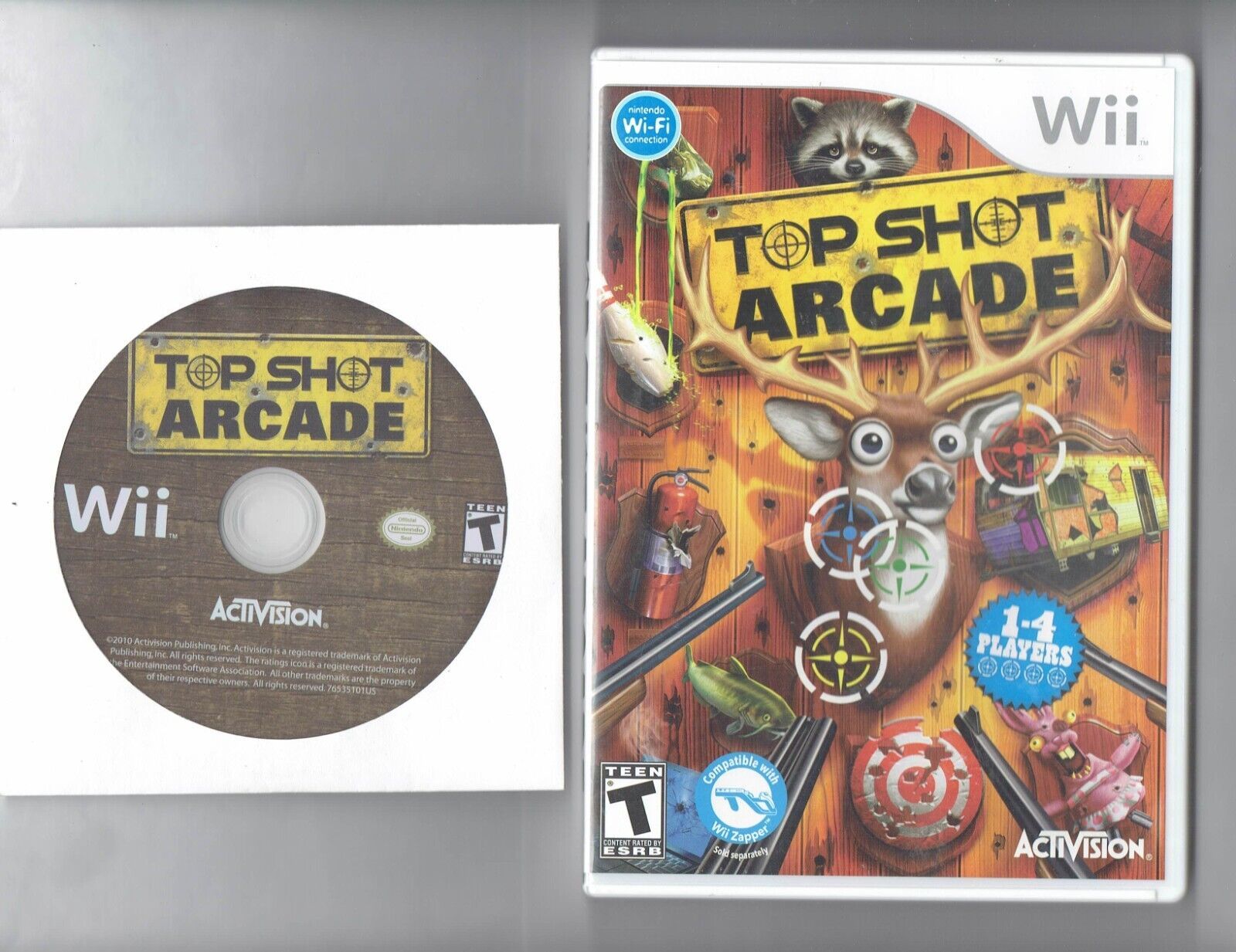 Nintendo Wii Top Shot Arcade video Game (disc and Case) - Video Games