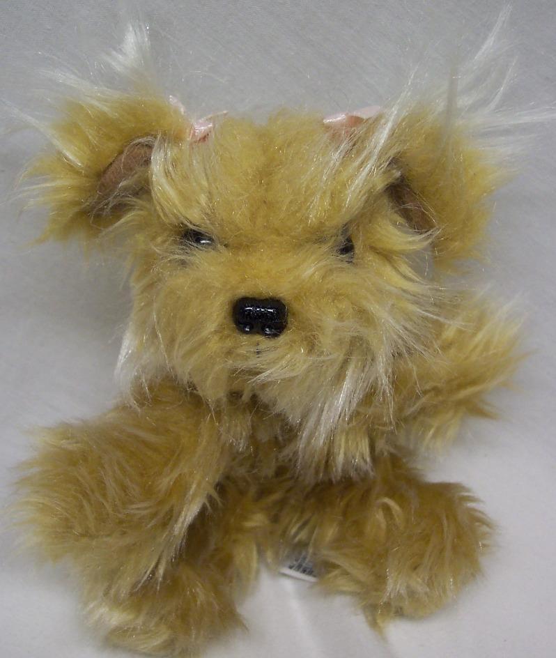 Russ SPARKLE THE FUZZY TERRIER PUPPY DOG W/ BOWS 6" Plush STUFFED ...
