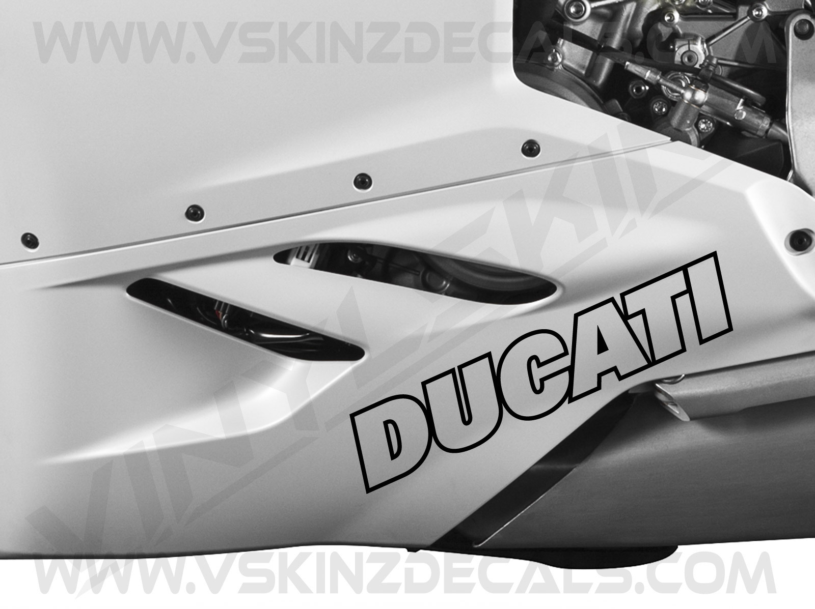 Ducati Outline Logo Fairing Decals Stickers and similar items