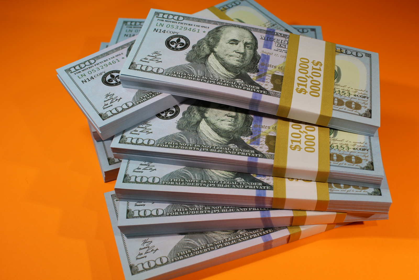 100,000$ FULL PRINT Realistic Prop Money Fake 100 Dollar Bills REAL ...