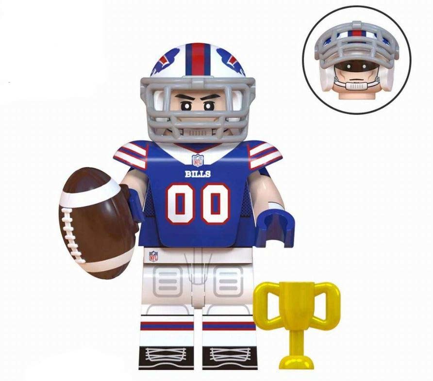 Gift Toy Buffalo Bills Football Nfl Player Minifigure - LEGO (R ...