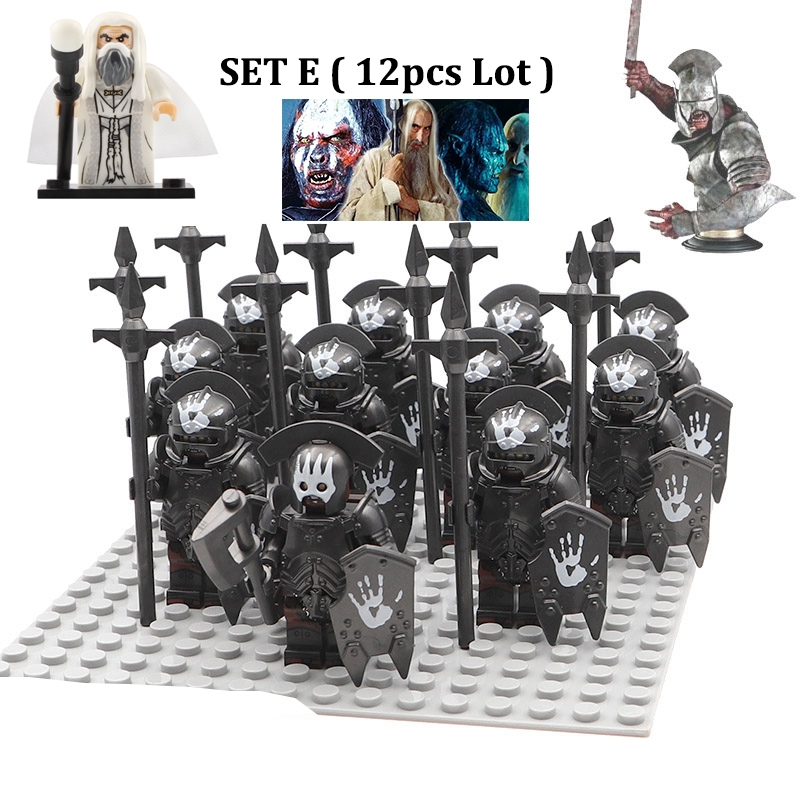 108pcs LOTR Saruman & Uruk hai Infantry Army Set Collection Minifigures ...