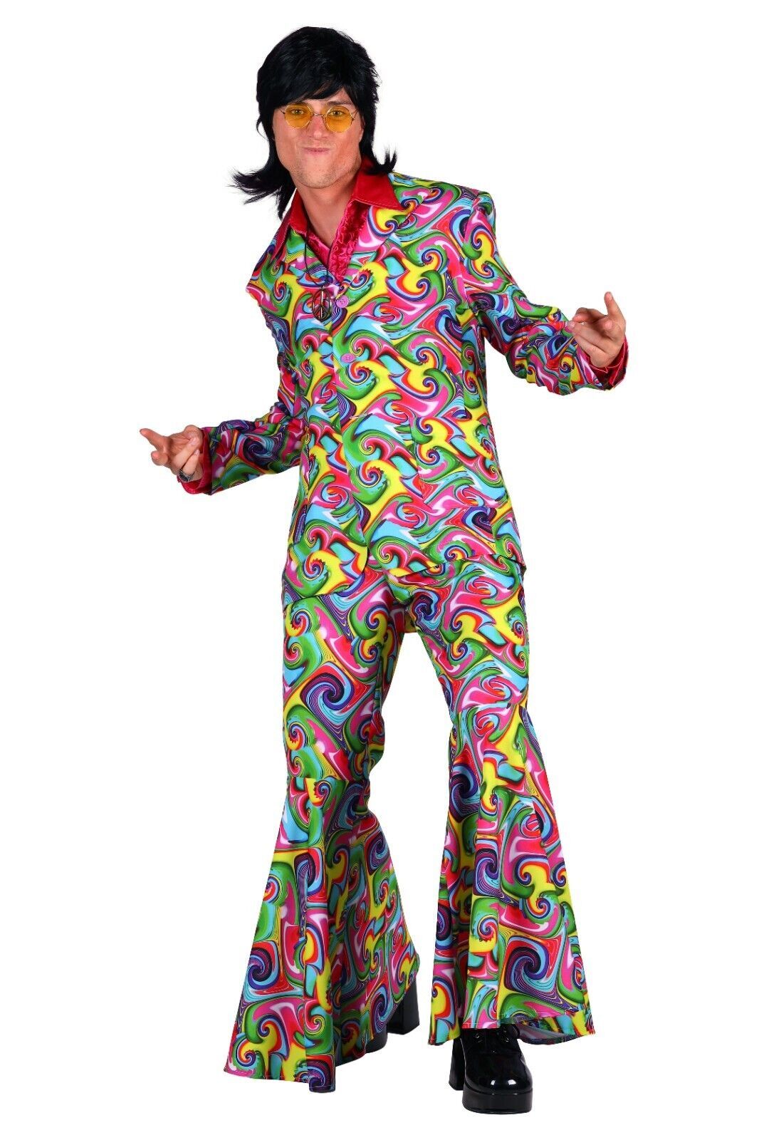 70's Deluxe Pimp Suit , Pink / Lemon , S-XXL and similar items