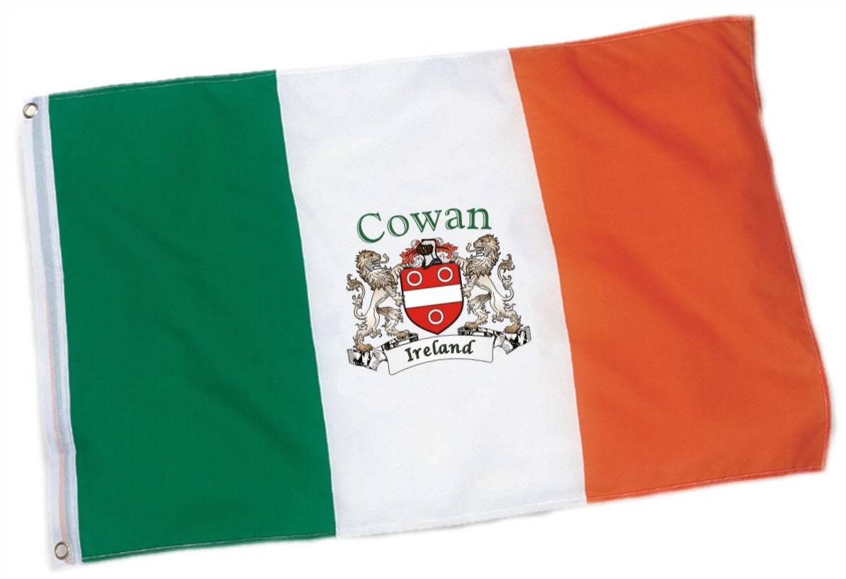 Cowan Irish Coat of Arms Ireland Flag - 3'x5' foot - Coat of Arms
