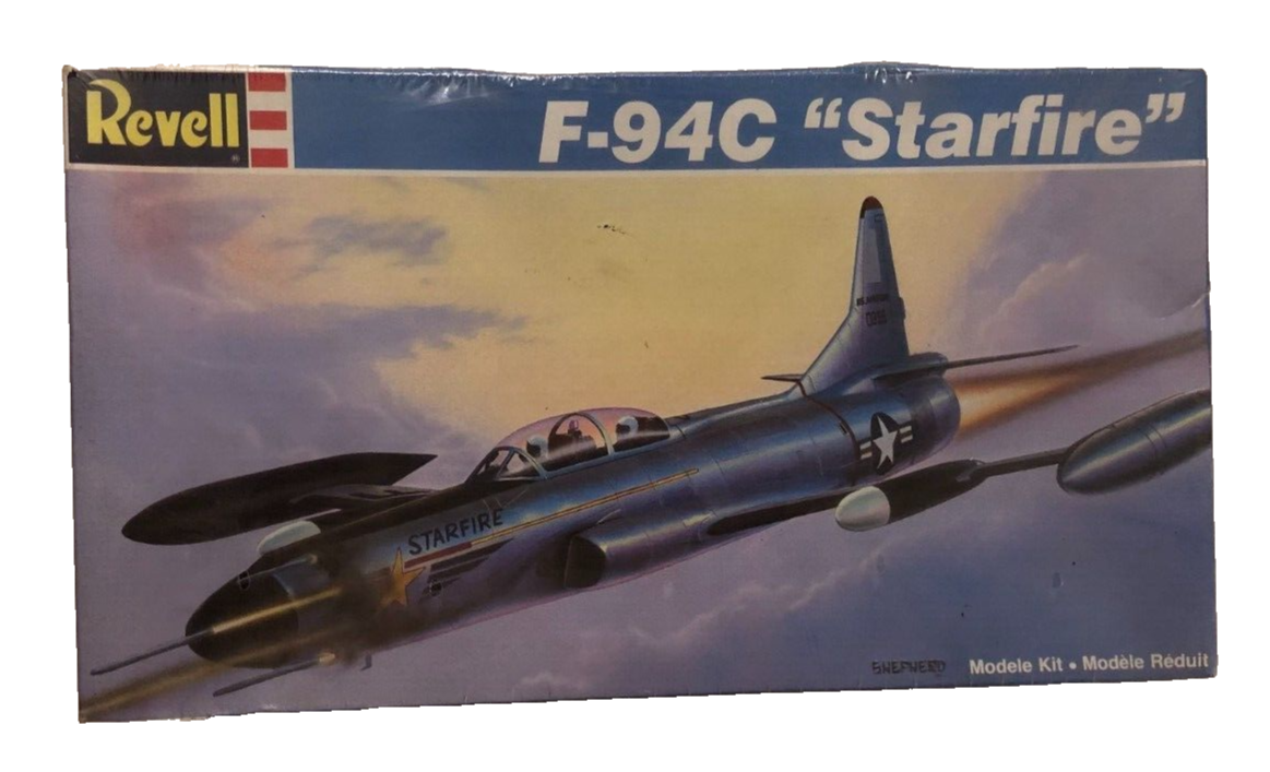 Revell Lockheed USAF F-94C Starfire 1950's Jet Airplane Model Kit New ...