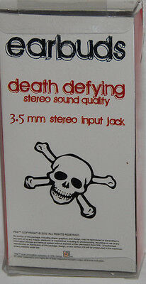 Vibe Skull Earbuds Death Defying Stereo Sound Quality NEW - Headsets