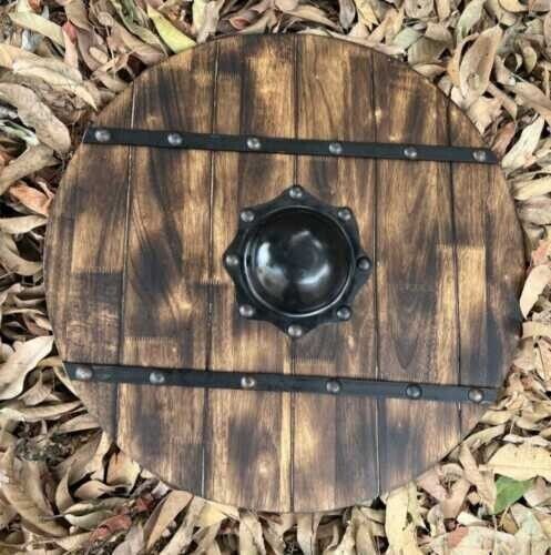 PURE WOODEN SHELID NEW Medieval Roman Viking Round Wooden Shield ...