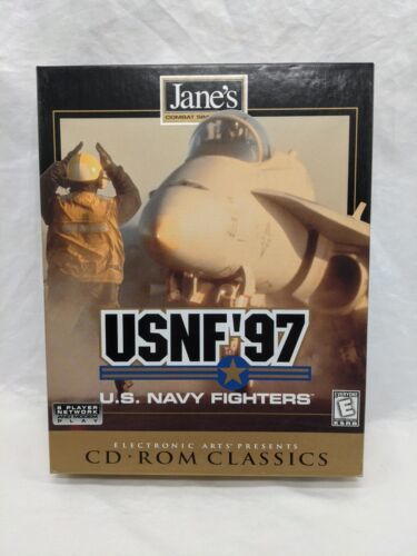 Janes Combat Simulations USNF 97 US Navy Fighters Big Box PC Video Game ...